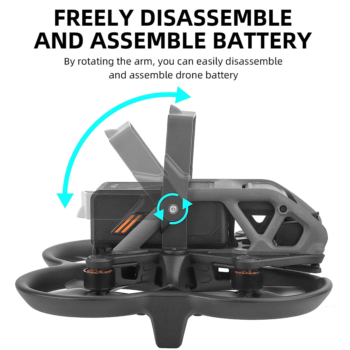 FSIDIWT Battery Holder Clip for DJI Avata FPV Drone, Battery Buckle Protection Frame, Battery Anti-Release Buckle Lock-up Battery Buckle Guard for DJI Avata