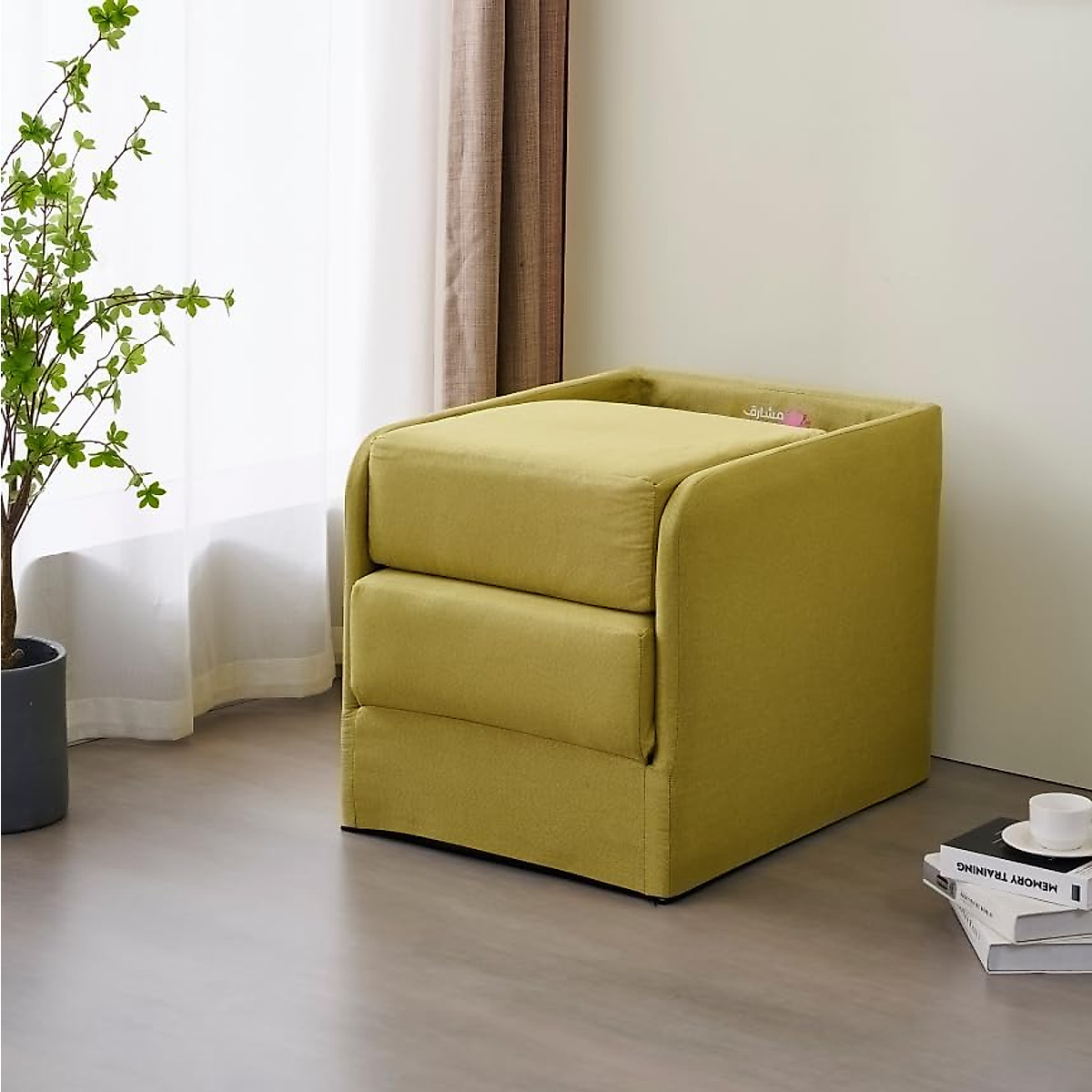 ENGERIO Folding Sofa Bed Floor Mattress 3-in-1 Convertible Sofa to Lounger Convertible Folding Sofa Bed - Sleeper Chair with Pillow for Living Room/Dorm/Guest Use/Home Office/Apartment, Single Size