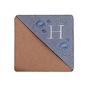 Personalized Hand Embroidered Corner Bookmark, 26 Letters Cute Flower Embroidered Corner Bookmark Embroidery Book Marker Clip for Book Lovers Bookmarks for Reading Lovers Meaningful Gift