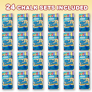 ArtCreativity 288 Count Mini Chalk Set for Kids (24 Boxes) Non-Toxic Art and Craft Supplies, Chalks School Supplies, Birthday Party Favors for Boys and Girls, Goody Bag Fillers, Classroom Gift