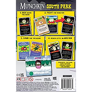 USAOPOLY Munchkin South Park | Card Game Featuring South Park Characters | Based on The Steve Jackson Munchkin Games | Officially-Licensed Comedy Central & South Park Board Game & Merchandise.