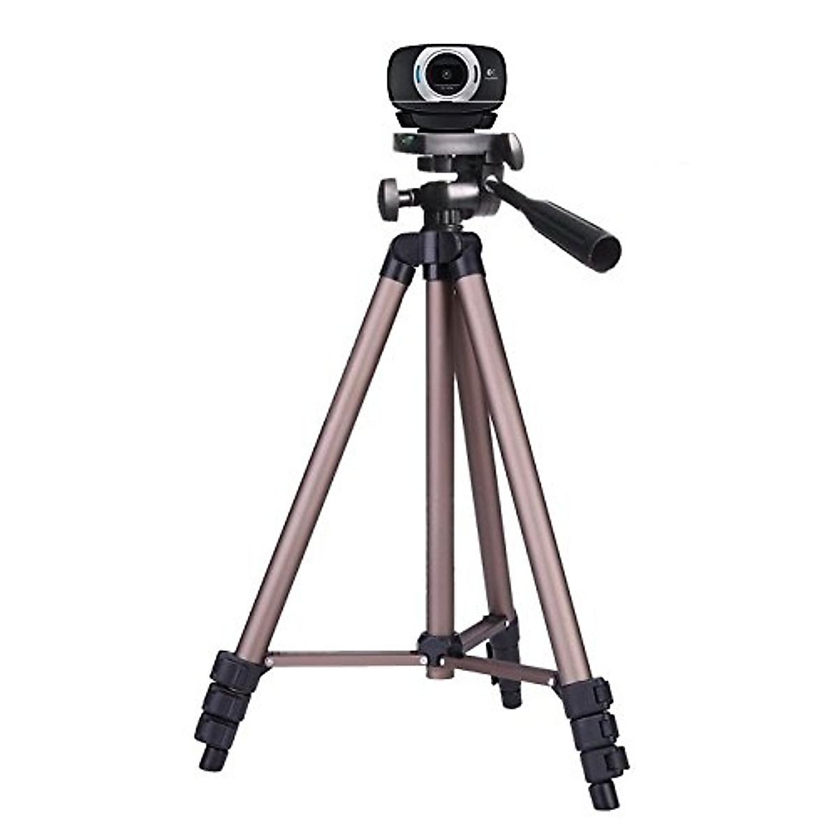 Webcam Tripod, Camera Tripod Mount Stand Compatible with Logitech Webcams C920s StreamCam Brio C925e C922x C930e C920 C615-50 inches