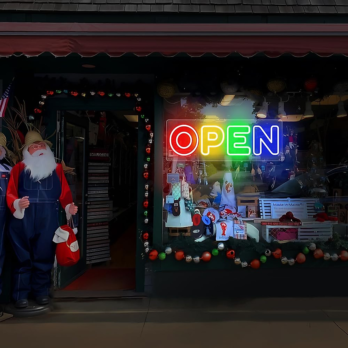 Open Signs for Business Ultra Bright LED Neon Open Sign 16 Inch Lighted Open Sign Electric Plug In Light Up Open Sign for Business Window Glass Storefront Door Shop Store Bar Salon Restaurant