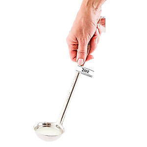 Restaurantware Met Lux 2 Ounce Portion Ladle 1 Multipurpose Portion Serving Spoon - Does Not Corrode Dishwashable Stainless Steel Portion Control Serving Utensil Premium