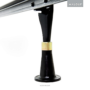 MALOUF Structures Set of 4 Bed Frame Replacement Glides, Black
