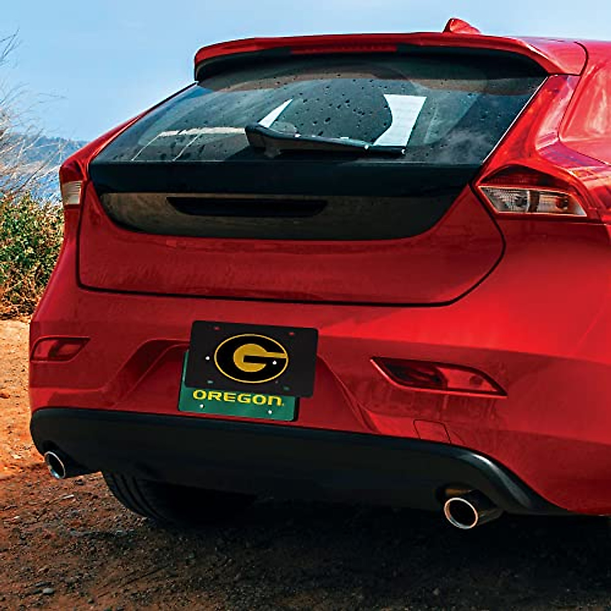 Rico Industries Laser Inlaid Metal License Plate Tag, , 6 x 12-inches