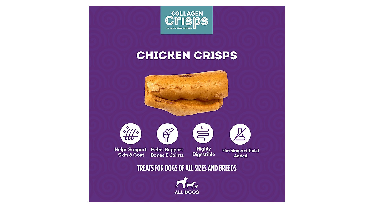 Treatly Collagen Crisps for Dogs - Chicken Flavor (10oz)