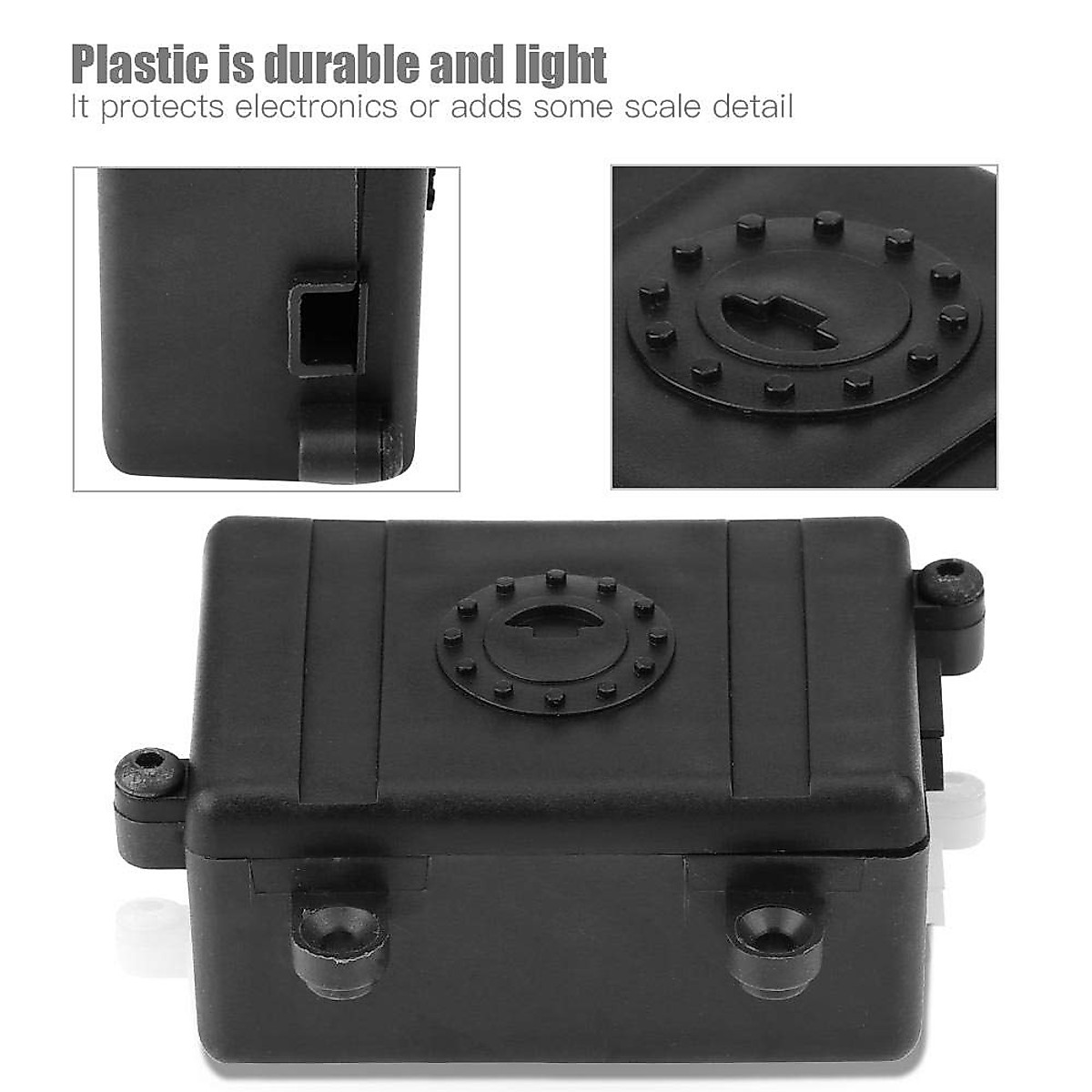 RC Receiver Box, 1/10 RC Crawler Radio ESC Receiver Box Accessory for TRX-4 SCX10 90027 SCX10 II 90046 D90