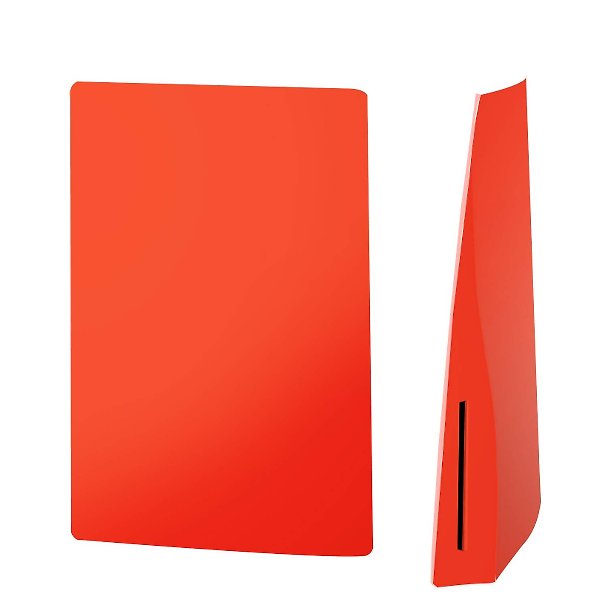 Replacement Shell Skin for PS5 Console, arVin Face Plates Cover Case for PS5, ABS Hard Shockproof Anti-Scratch Dustproof Protective Skins Faceplates Accessories for PlayStation 5 Disc Edition –Red