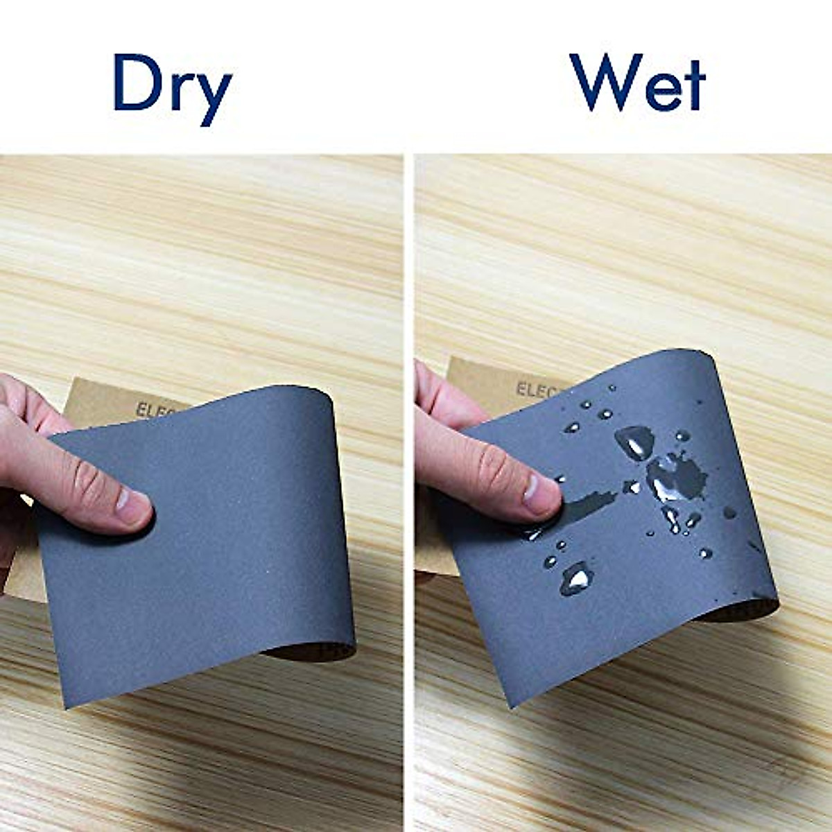 HSYMQ 24PCS Sand Paper Variety Pack Sandpaper 12 Grits Assorted for Wood Metal Sanding, Wet Dry Sandpaper 120/150/180/240/320/400/600/800/1000/1500/2500/3000 Grit