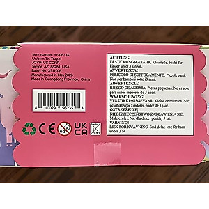 JOYIN Unicorn Tea Set for Toddlers Tea Party Set for Children Kids Pretend Role Play Tin Teapot Set with Cups, Plates and Carrying Case Kitchen Toy for Little Girls Birthday Gifts Age 3 4 5 6