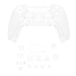 Controller Replacement Shell, Console Game Accessories ABS Material Durable Comfortable Hand Feel Easy Installation for Repair Parts(Transparent Color)