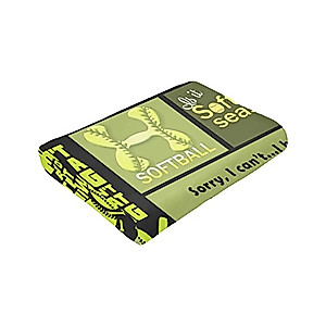 PNNUO Throw Blanket - Softball Fleece Throw Blanket,Super Soft Ultra-Soft Micro Fleece Blanket for Bedroom Sofa Couch 50"X40"