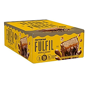 FULFIL Protein Snack Bars, Chocolate Hazelnut, 15g Protein, Pantry Staples, 12 Count