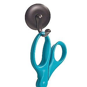 iDesign York BPA-Free Plastic AFFIXX Self-Adhesive Storage Hooks - 2.3" x 2" x 1.5", Bronze (Pack of 2)