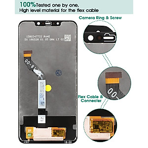 for Xiaomi Mi Pocophone F1 LCD Display Touch Screen Digitizer Assembly for Xiaomi Poco F1 Screen Replacement 6.18" Black