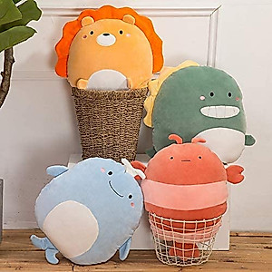 TONGSONG Soft Plush Whale Pillow Stuffed Whale Animal Plush Toy Whale Plushies Home Decor for Lover
