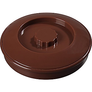 Carlisle FoodService Products 047528 Stackable Tortilla Server w/Lid, 7-1/4" / 2", Lennox Brown