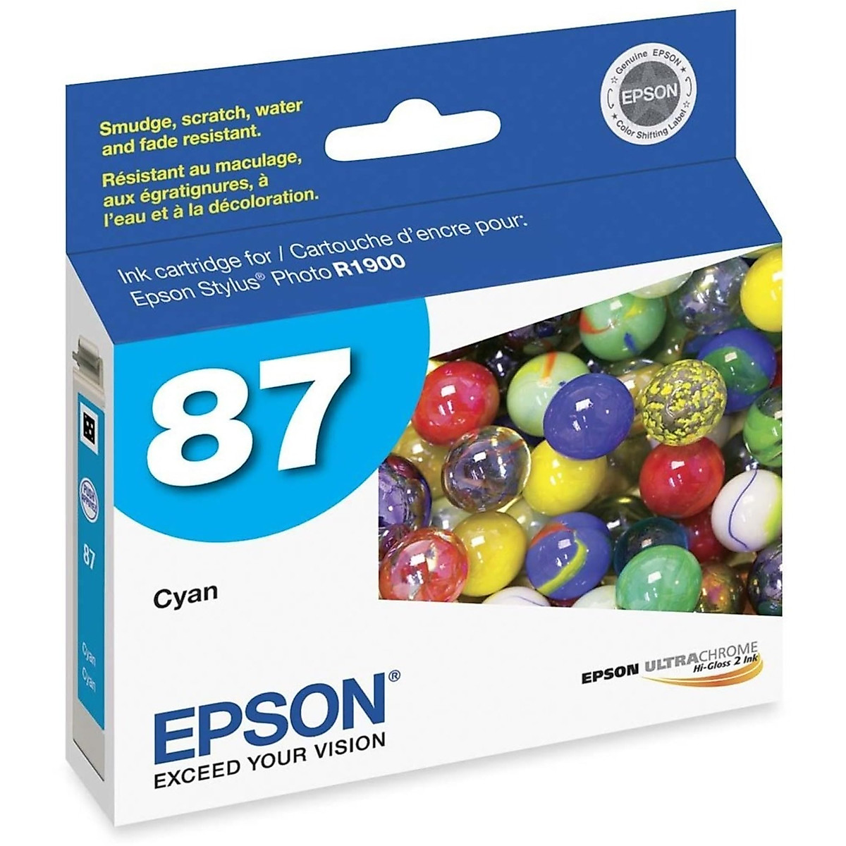 Epson UltraChrome Hi-Gloss 87 Inkjet Cartridge Cyan T087220
