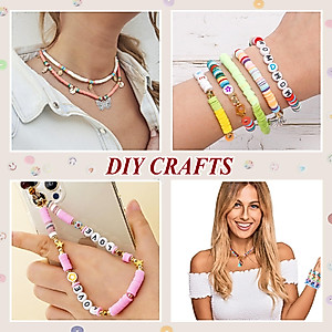 QUEFE 18000pcs, 180 Colors Clay Beads, Charm Bracelet Making kit with Letter Beads Charms, Polymer Heishi Beads for Jewelry, for Crafts Christmas Gifts