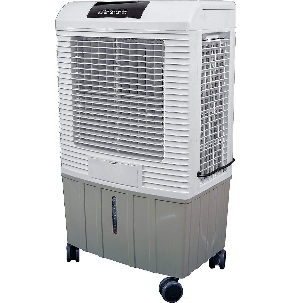 Hessaire MC26A Portable Evaporative Cooling Fan, Indoor/Outdoor High Temp Low Humidity Environments, 2100 CFM, 700 sq. ft., 3-Speed Fan, 110-120V, White