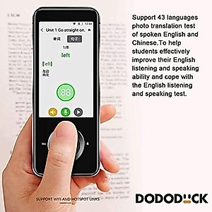 DoDoDuck 1 Language Translator Device, New 2023 Version. Best Offline 2 Way Translation in 1o Languages, 109 Online, Works with No Connectivity, Watch Video from OS-Reviews