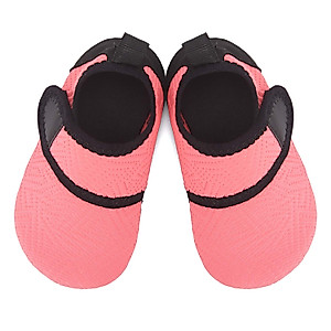 L-RUN Infant Toddler Walking Shoes Quick-Dry Swim Shoes Outdoor Orange 12-18 Month=EU19-20