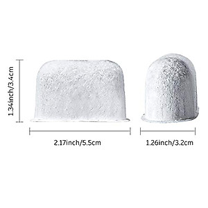 Possiave 12-Pack Charcoal Water Filters Compatible with Breville BWF100 Machines, Breville Espresso Machine Water Filter Replacements