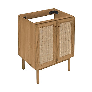 Swiss Madison Classe 24" Bathroom Vanity in Oak Cabinet Only Bath Sink Cabinet Sink Included