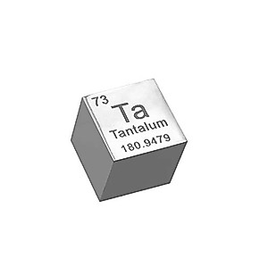 10 mm Tantalum Metal Cube 99.9% Pure for Element Collection Lab Experiment Material Hobbies Substance Block Display