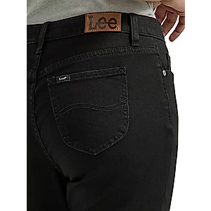Lee Women's Legendary Mid-Rise 21" Capri Jean, Black, 18 Reg