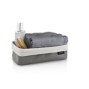 Blomus 68898 Reversible Storage Basket- Sand/Taupe