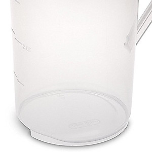 Sterilite 2 x 2 quart Round Pitcher, Blue Sky Lid with Clear base, Pack of 2