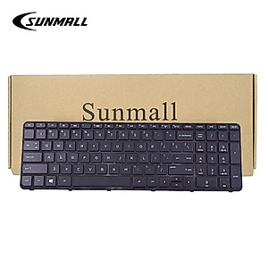 SUNMALL Mate Laptop Keyboard with Frame Compatible with HP Pavilio 15-f 15-g 15-r 15-e 15-f387wm 15-d035dx 15-f233wm 15-f272wm 15-f010wm 15-n290nr 15-e 15-f222wm 15-f271wm US Layout