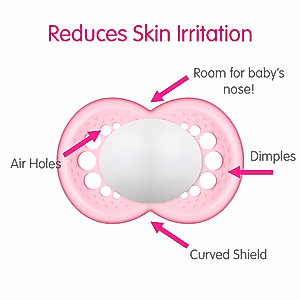 MAM Original Day & Night Baby Pacifier, Nipple Shape Helps Promote Healthy Oral Development, Glows in The Dark, 6-16 Months, Baby Boy, 4 Count