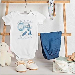 Brisco Brands Mega Man Classic 90s Anime Character Baby Romper Boys or Girls