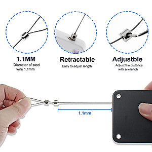 Rierdge 800g Set of 2 Punch-Free Automatic Sensor Door Closer, Multifunctional Drawstring Auto Door Closer for Residential Commercial Bedroom Room Storm (2 Pcs Black)