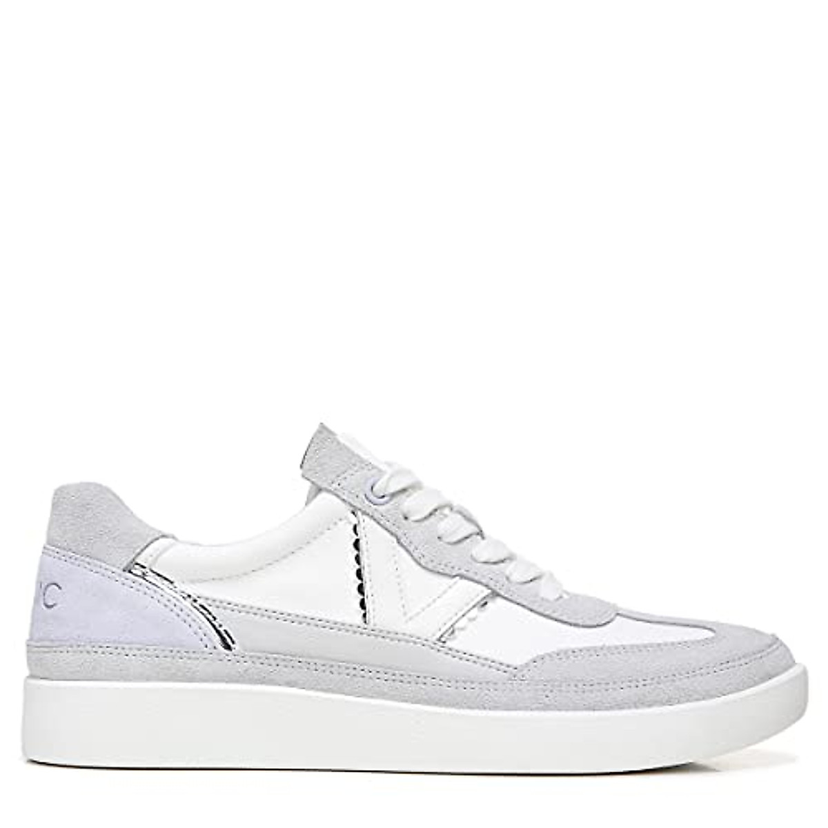 Vionic Women's Essence Mylie Lace Up Sneakers- Supportive Ladies Casual Shoes That Include Three-Zone Comfort with Orthotic Insole Arch Support, White 8 Medium