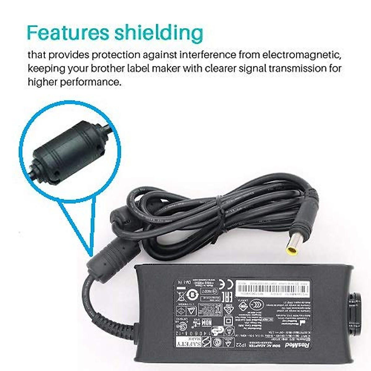 OEM 90W UL Testing Certification 24V 3.75A AC/DC Adapter Compatible with ResMed Airsense 10 Air Sense S10 AirCurve 10 Series CPAP BiPAP Machines Medistrom Pilot-24 Lite Battery Backup Power Supply