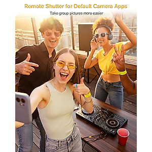 Remote Control for TikTok, Page Turner for Kindle App, Bluetooth Camera Video Recording Remote, Scrolling Ring for TIK Tok, iPhone, iPad, iOS, Android - Blue
