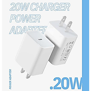 Fast Charger iPhone, 20W USB C Wall Charger with MFi Certified 6 FT Charger Cable Type C Charger Adapter Compatible with iPhone 14/14 Mini/14 Pro Max/13/13 Mini/13 Pro Max/11 Pro Max/XS Max/XS/XR/X