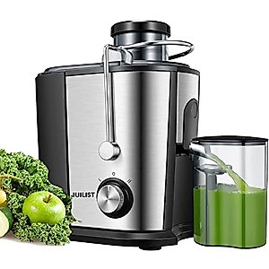 Juicer, Juicer Machines Easy to Clean, 3" Feed Chute Juicer Extractor for Whole Vegetable and Fruit, 2 Speeds Control for Soft & Hard Fruits, With Brush Easy to Clean, Anti-drip & Anti-slip Function