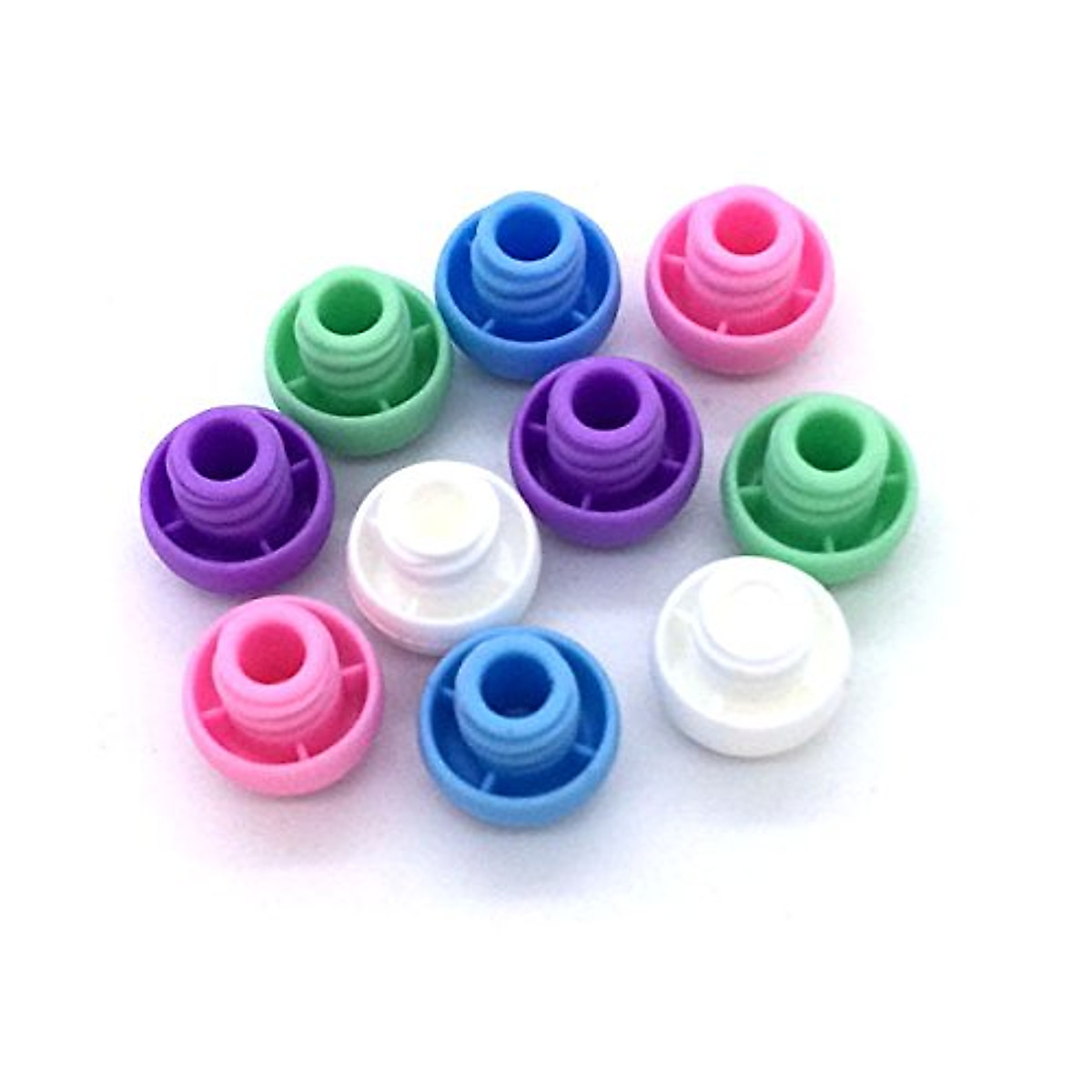 Syringe Caps for Pets fit Slip leur and Lock luer PURPLE (100 caps)