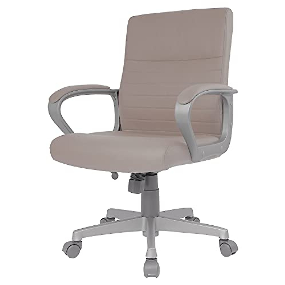 STAPLES Tervina Luxura Mid-Back Manager Chair, Taupe (56905)