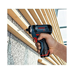 Bosch PS21-2A-RT 12V Max Lithium-Ion 1/4 in. Cordless Pocket Driver Kit (2 Ah) (Renewed)