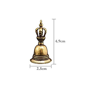 ARTIBETTER Copper Hand Bell Call Bell Vintage Wedding Bell Reception Dinner Shop Hotel Service Bell