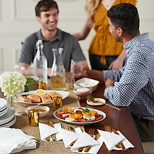 Vanity Fair Entertain Paper Napkins, 320 3-Ply Disposable Napkins, Dinner Size (8 packs of 40 Napkins)