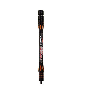 SHARROW Archery Bow Stabilizer Rod 10" 12" 15" Side Bar Balance Bar Side Rod Damping Rods Extension Pole Shock Absorber for Compound Bow Recurve Bow (Orange, 12inch)
