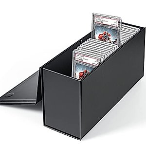 PSA Graded Card Storage Box, PSA Graded Card Storage Holder Container Toploader Box - 1 Pack