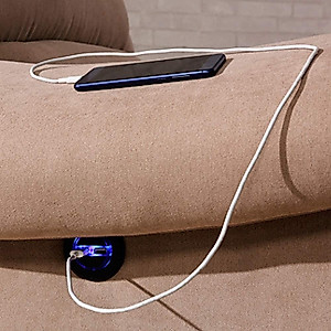 AYNEFY Electric Sofa Button, Electric Recliner Chair Sofa Replacement Button Lift Chair Hand Control Handset with Dual USB Charging Interface Smart Home